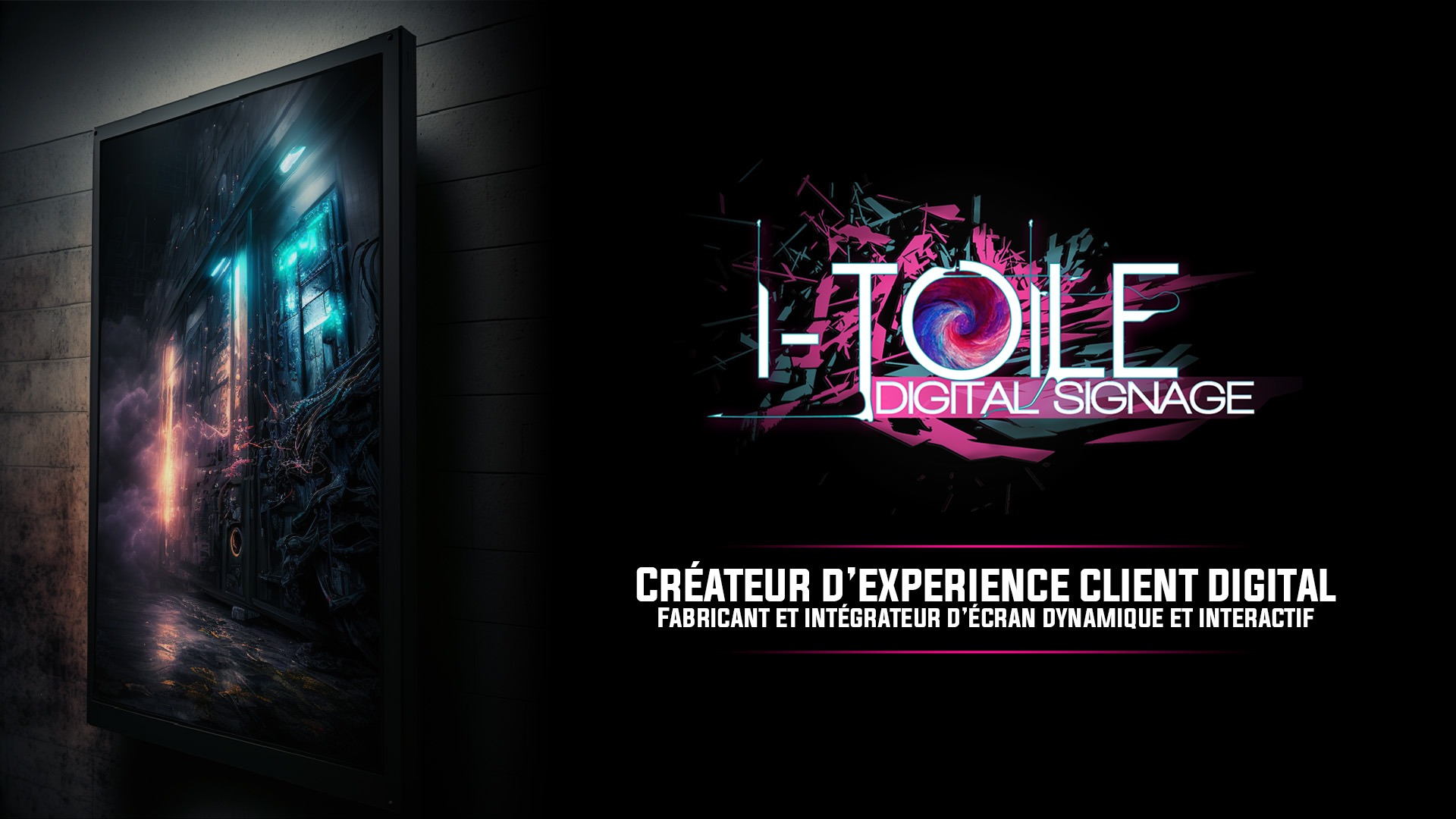 I-TOILE | Fabricant de mobilier digital a écran dynamique et tactile