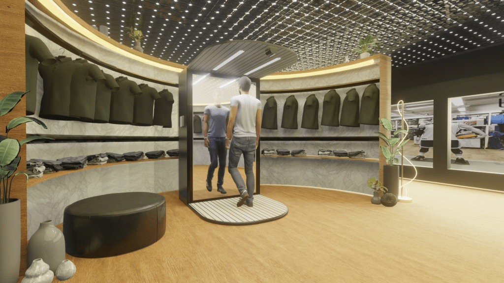 La cabine Tokyo au miroir tactile